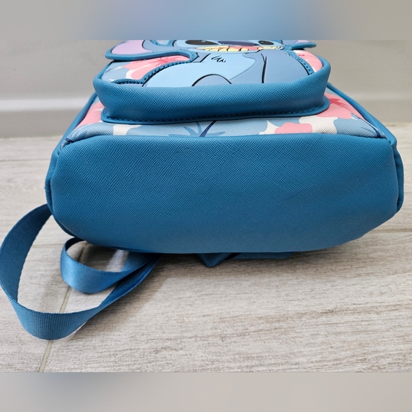 Disney | Bags | Disney Stitch Mini Backpack Bioworld Zippered Pockets ...